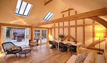 Oak Garages | Traditional Oak Garages | Gallery | Links & extensions