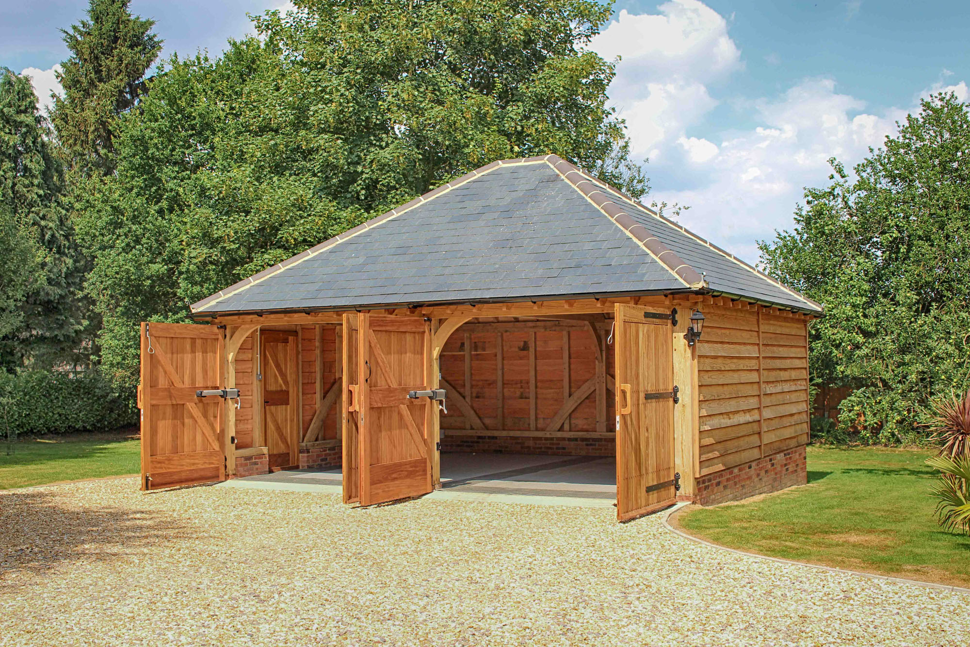Oak Garages | Traditional Oak Garages | Gallery | Single Storey Barns