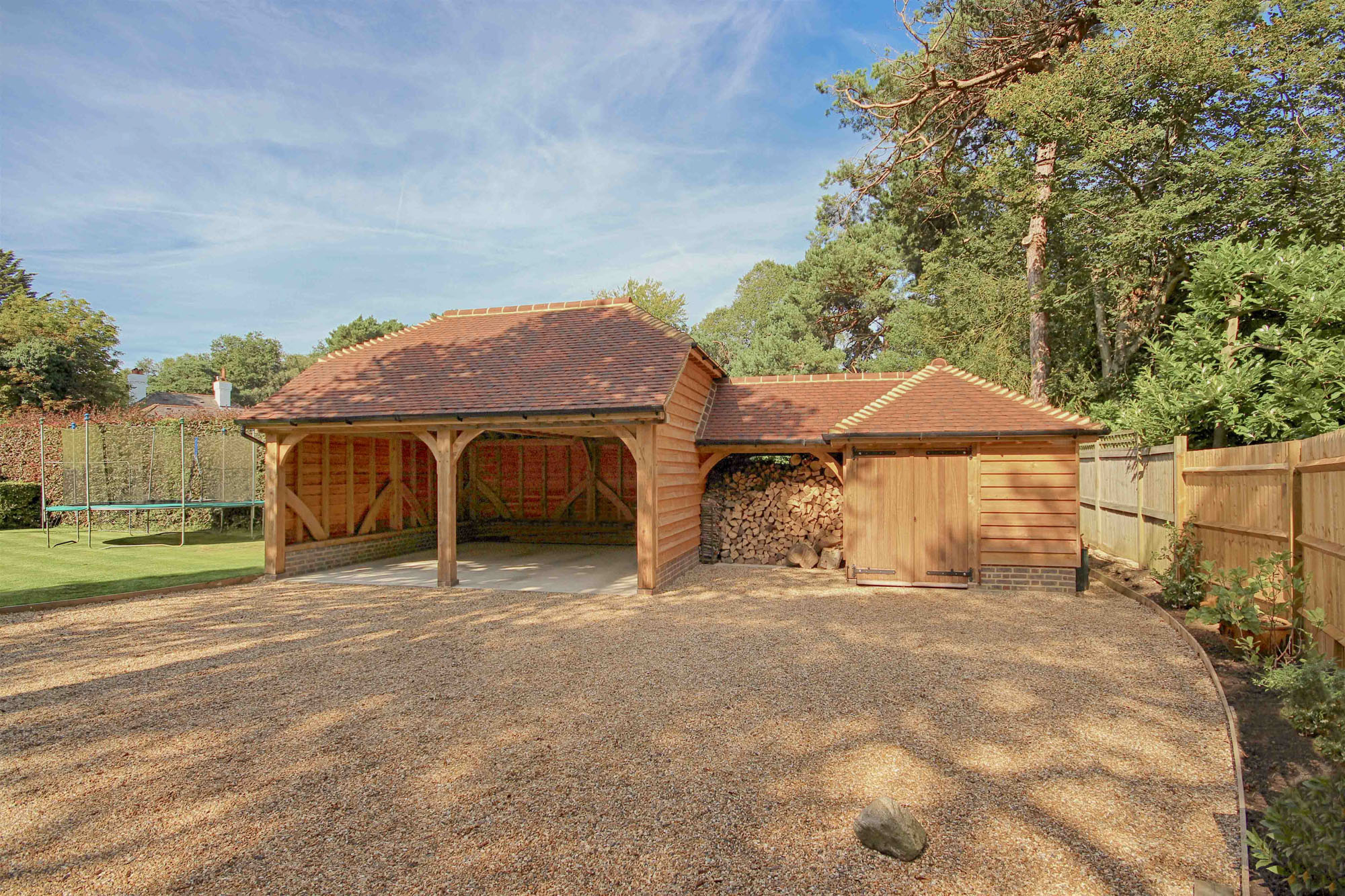 Oak Garages | Traditional Oak Garages | Gallery | Single Storey Barns