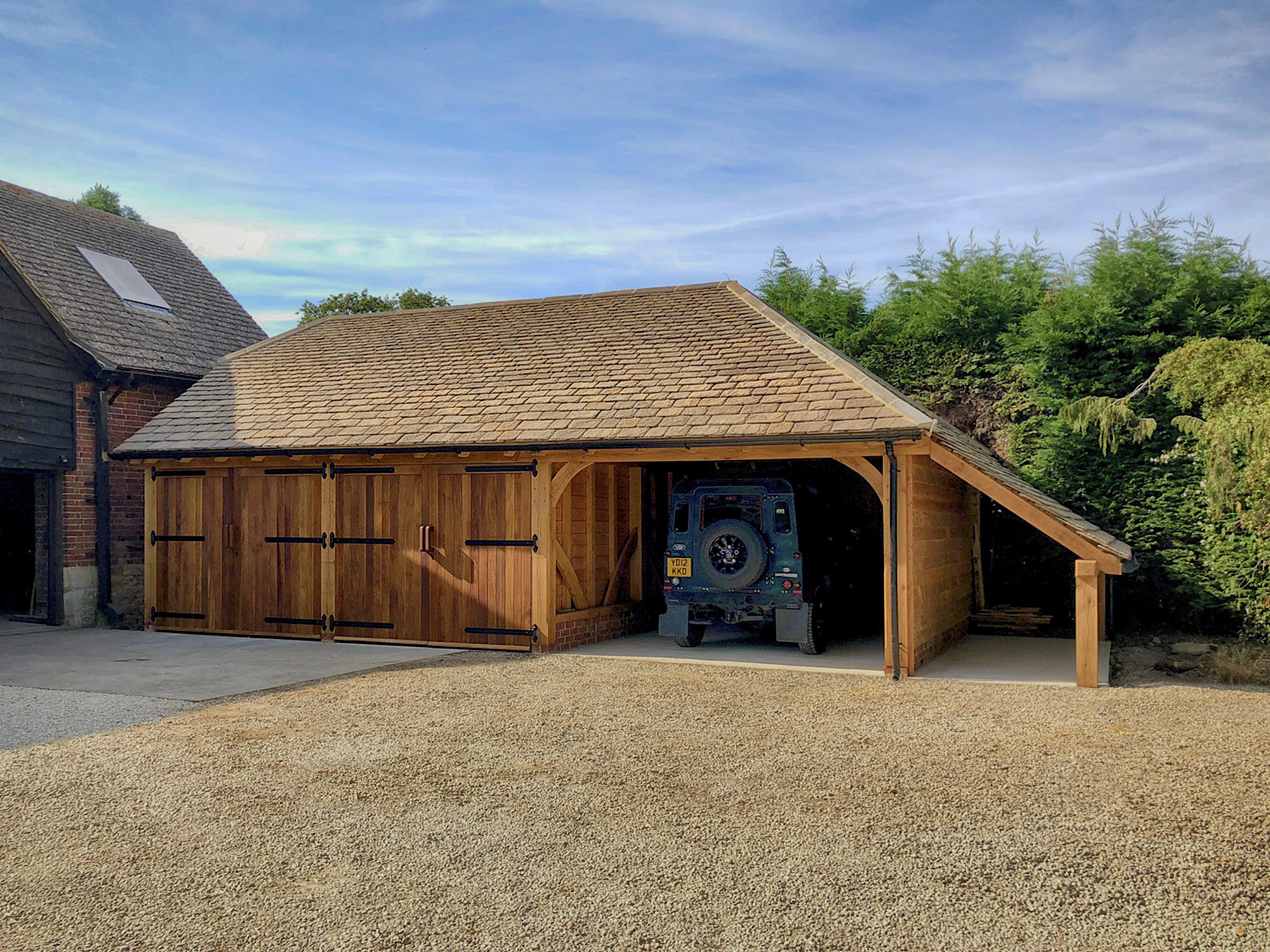 Oak Garages | Traditional Oak Garages | Gallery | Single Storey Barns