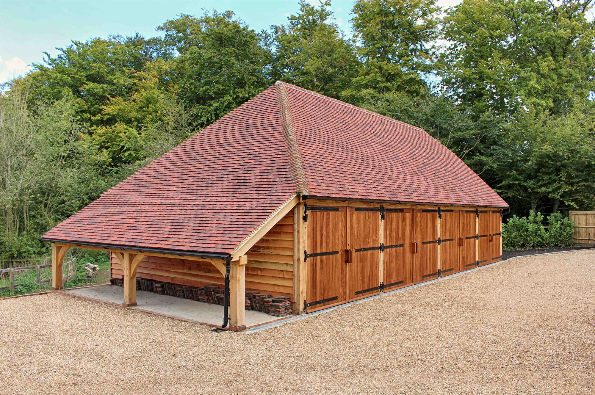 Oak Garages | Traditional Oak Garages | Gallery | Single Storey Barns