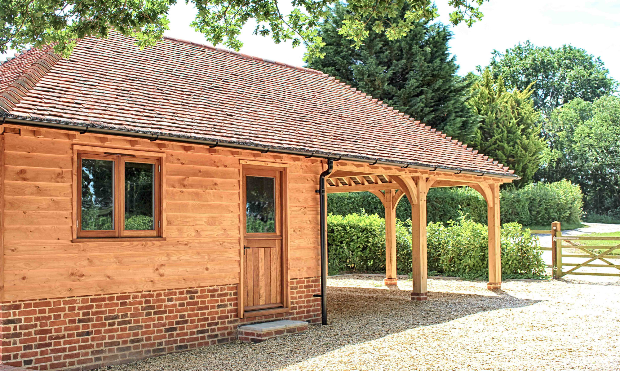 Oak Garages | Traditional Oak Garages | Gallery | Single Storey Barns