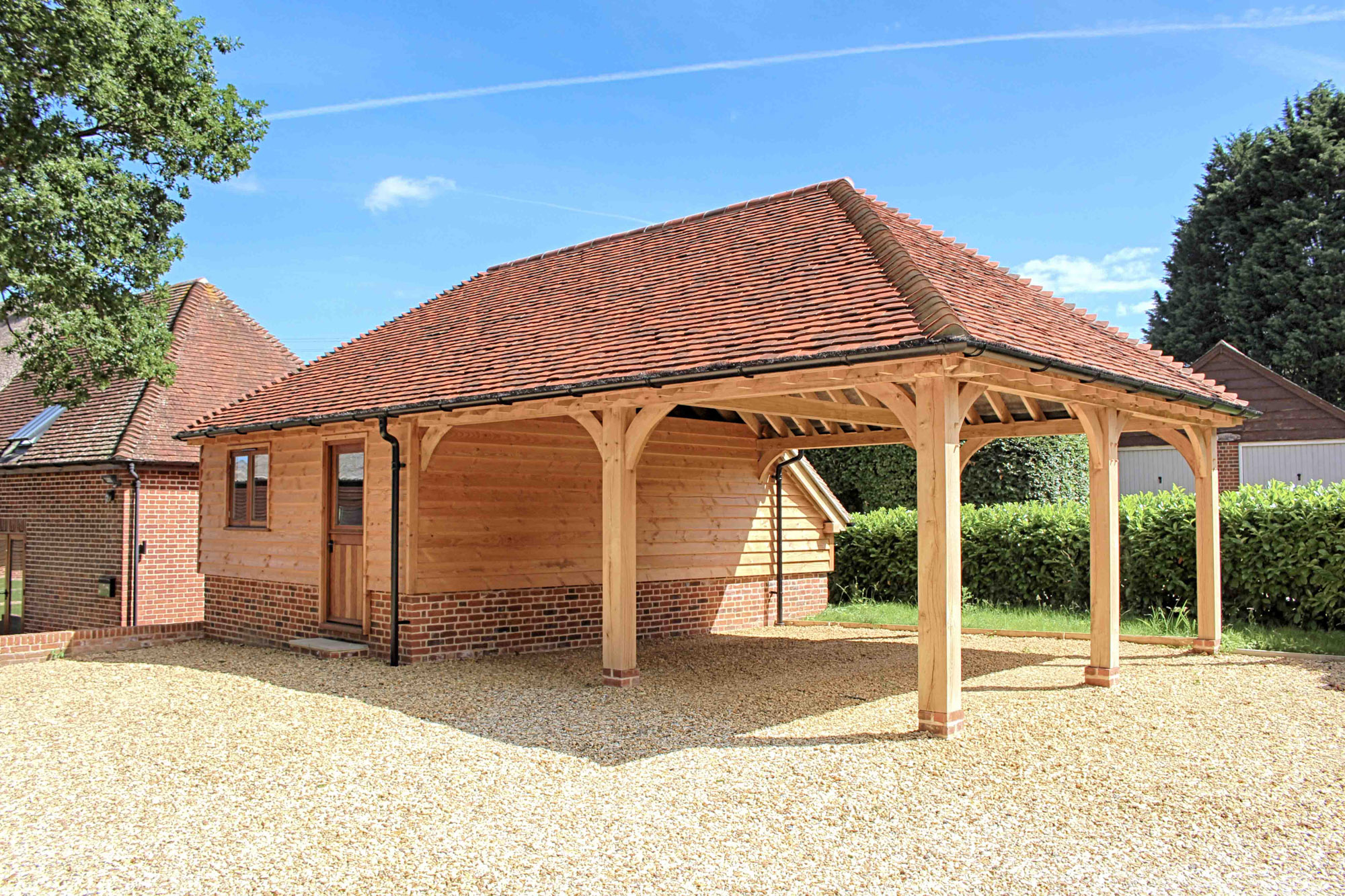 Oak Garages | Traditional Oak Garages | Gallery | Single Storey Barns